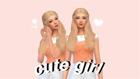 Cute Girl Sims 4 Cas Youtube