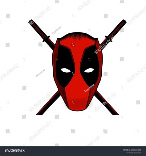 Deadpool Vector Mascot Self Illustrated Version Stock Illustration Deadpool Vector Mascot Self Illustrated Version Stock Illustration