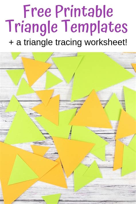 Free Printable Triangle Templates Triangle Template Templates Printable Free Template Printable
