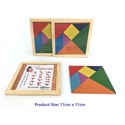 Mini Tangram Wooden T For Toys