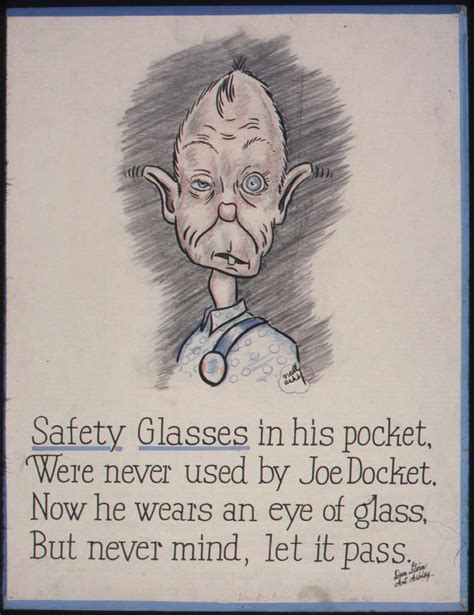 Safety Glasses Is His Pocket Were Never Used By Joe Docket Now He