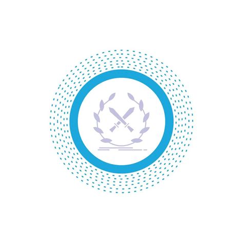 Battle Emblem Game Label Swords Glyph Icon Vector Isolated