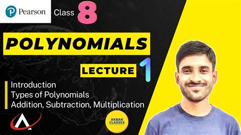 Class 8 Polynomials 01 Introduction Types Pearson Iit Foundation