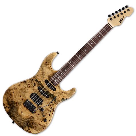 Esp Snapper Ctm Buckeye Burl R Natural Live Louder