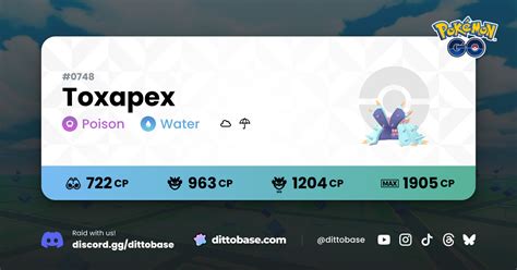 Toxapex Pokémon Go Dittobase