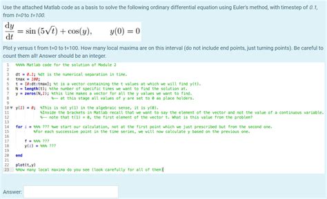 solved use the attached matlab code as a basis to solve the