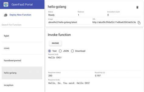 Deploy Openfaas On Amazon Eks Aws Open Source Blog