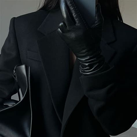 S T U D I O R On Instagram StudioR Dark Feminine Aesthetic Black Leather Gloves