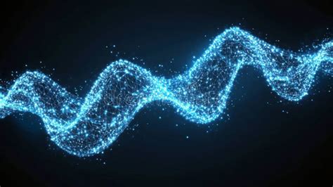 abstract wave network design digital data visualization big data