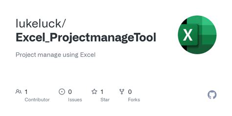 Github Lukeluck Excel Projectmanagetool Project Manage Using Excel