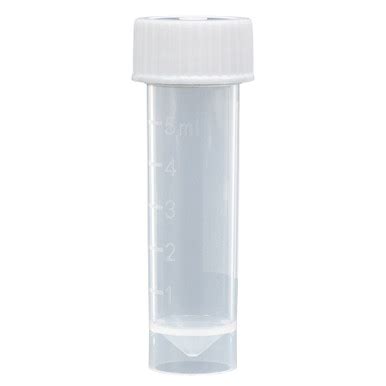 5ml Sterile Polypropylene Transport Tube With Skirted Base And Conical