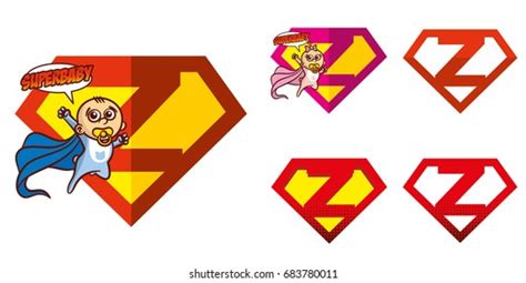 Super Hero Logo Letter Z Superhero Stock Vector Royalty Free