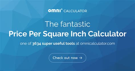 Price Per Square Inch Calculator