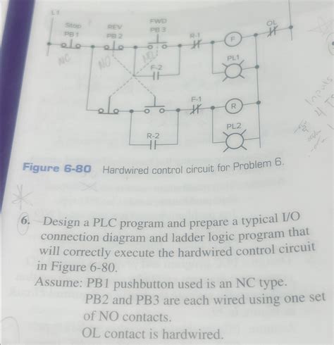 Solved Figure 6 80 ﻿hardwired Control Circuit For Problem