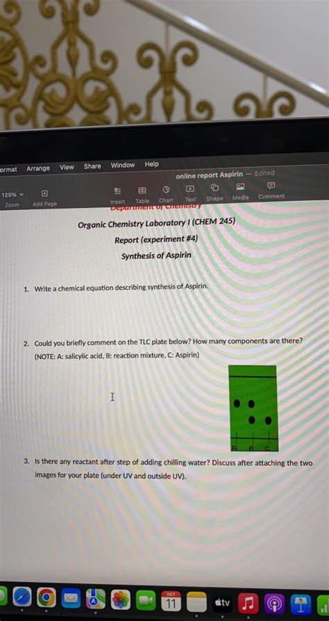 Solved Organic Chemistry Laboratory I CHEM 245 Report Chegg Com