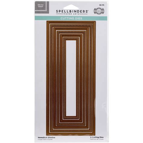Spellbinders® Hemstitch Slimline Etched Dies By Becca Feeken Michaels