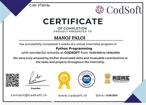 manoj paloi on linkedin internship python programming projects