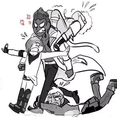 Lukesse Fanart Sadie X Anubis X Walt Rwby Watts Fan Art