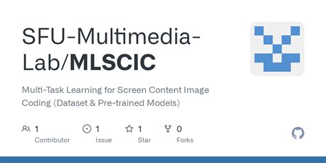 github sfu multimedia lab mlscic multi task learning for screen