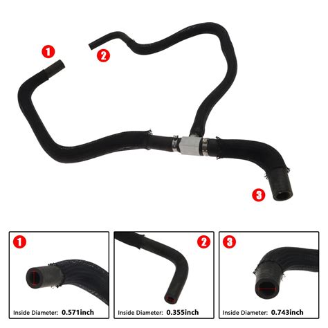 Fusch Heater Supply Inlet Hose Fit For Chrysler 300 2011 2019 Dodge