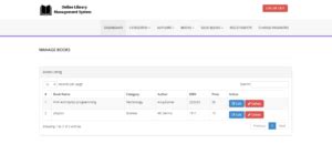 Library Management System Project In PHP With Source Code
