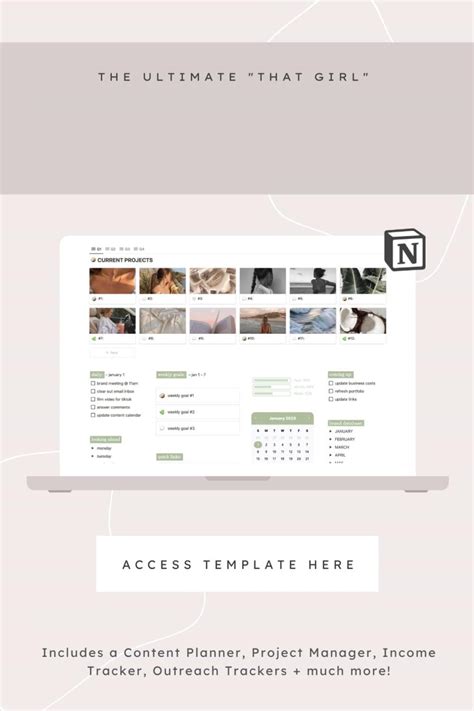6 aesthetic notion dashboard for all your digital personal planning tracking needs free notion