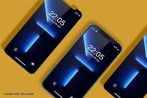 스마트폰 화면 프레젠테이션 목업 프리미엄 Psd 파일