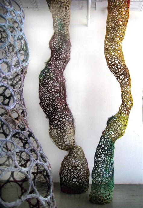 Knot Your Average Knit Escape Into Life Fiber Sculpture Textile Sculpture Textile Fiber Art