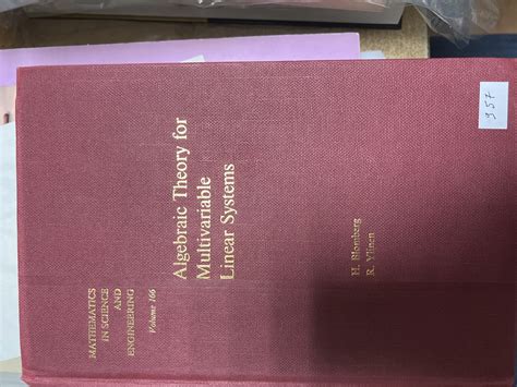 Algebraic Theory For Multivariable Linear Systems 70583005