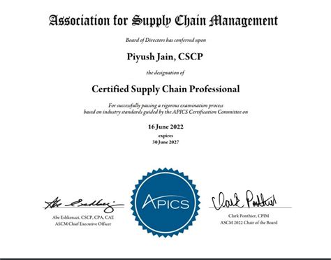 Piyush Jain On Linkedin Apics Cscp 17 Comments
