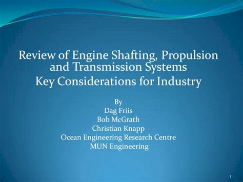 Pdf Review Of Engine Shafting Propulsion And Transmission Systems Dokumentips