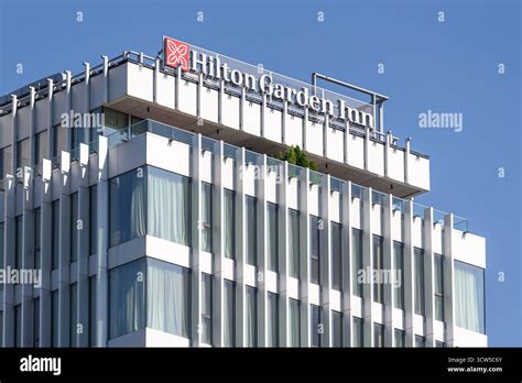 Modern Hilton Garden Inn Hotel Building In Central Tbilisi Capital Of