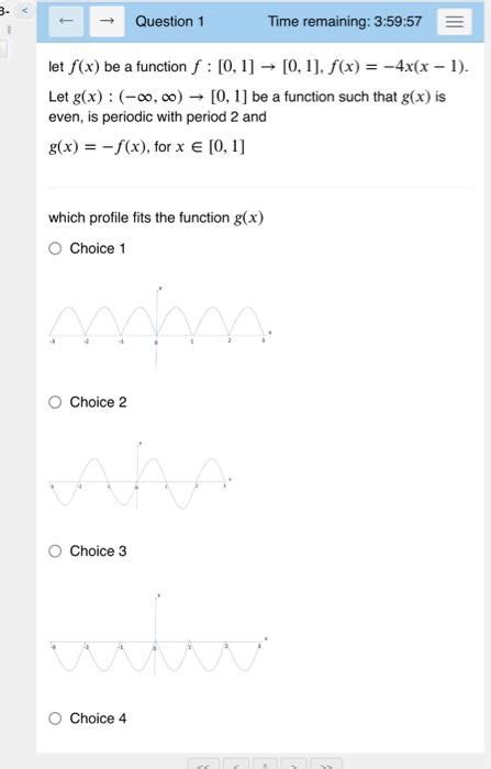 solved let f x be a function f [0 1]→[0 1] f x −4x x−1