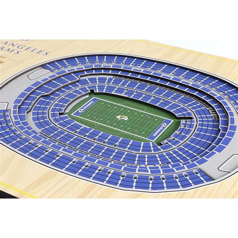 Youthefan Los Angeles Rams 5 Layer Stadium Views 3 D Wall Art Academy