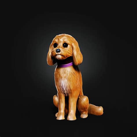 🐕 Cavapoo Sitting・ Stl File For 3d Printing・cults