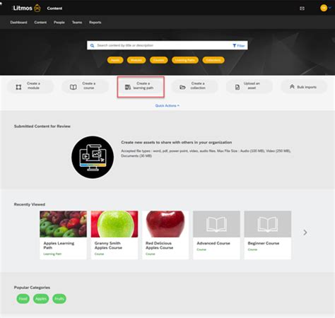 Learning Paths Overview Litmos