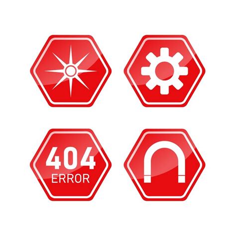 premium vector set warning sign element