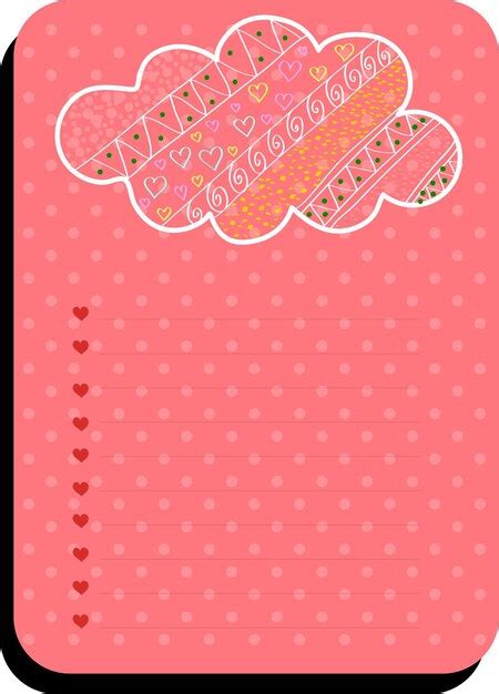 Premium Vector Paper Notes Background Templates Cute Colorful