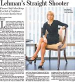 Erin Callan Out At Lehman Lehman Brothers Holdings Inc Leh