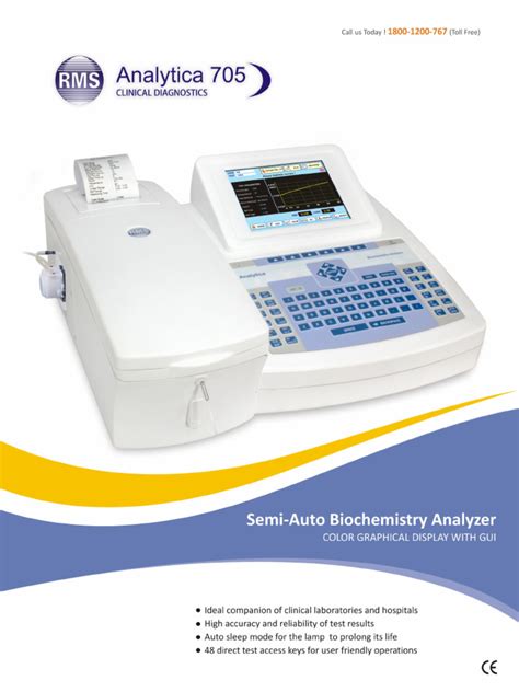Semi Auto Biochemistry Analyzer Pdf
