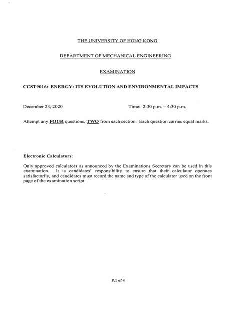 2020 Past Paper Ccst Pdf Energy Development Solar Energy