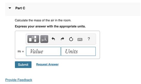 Solved A Physics Lecture Room Has A Volume Of 206 M3 For A
