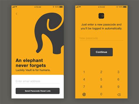 password reset ui by tom brinton on dribbble
