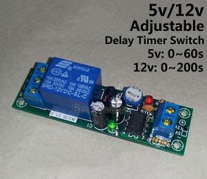 DC V V Adjustable S Delay Time Switch Turn On Board Timer Relay Module EBay