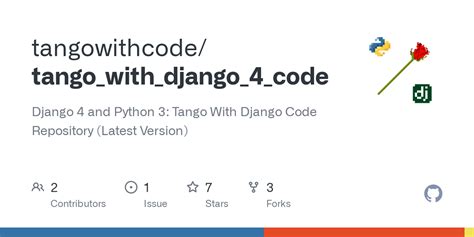 Github Tangowithcodetangowithdjango4code Django 4 And Python 3