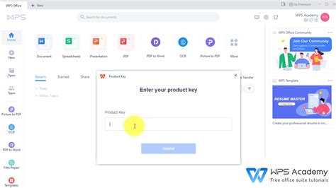 How To Enter Product Key In WPS Office