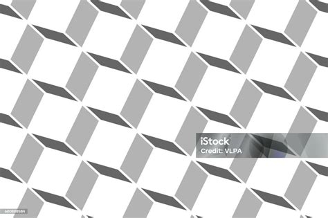 Vector Geometric Seamless Pattern Rows Of Uniform 3d Cubes Axonometric View Stock Illustration