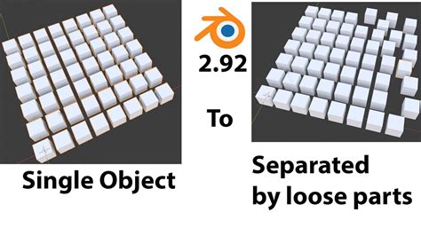 Blender 292 Separate Object By Loose Parts Youtube