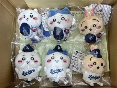Chiikawa X Mlb Tokyo Series Dodgers Cubs Plush Doll Mascot Set All 6