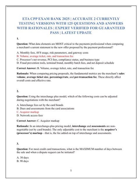 Eta Cpp Exam Bank 2025 Accurate 2 Currently Testing Versions With 125